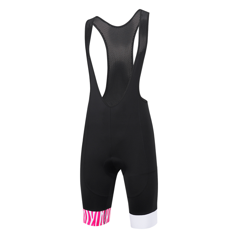 Ladies Pink Zebra BIB SHORTS - Five Stars