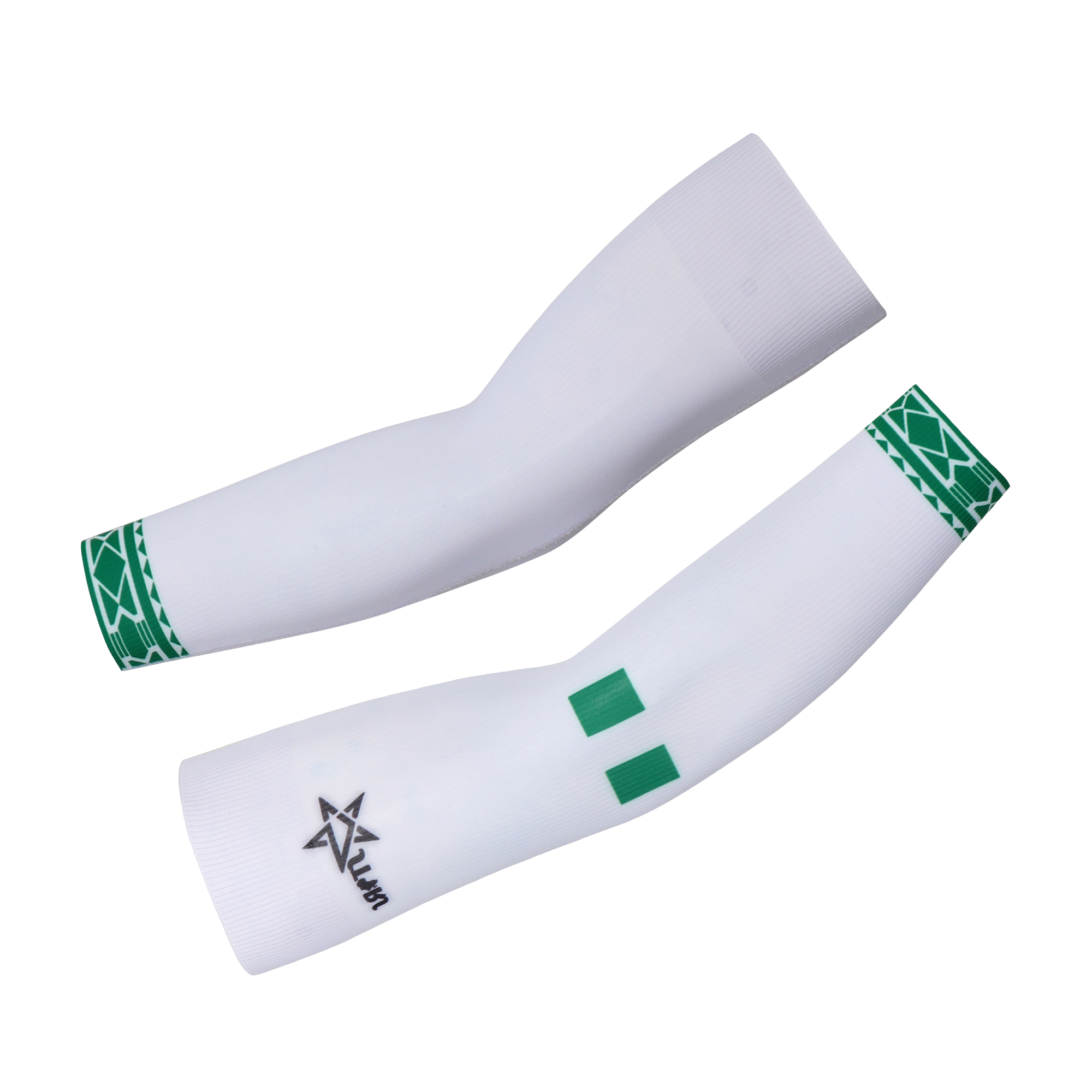 WHITE NIGERIA HAND WARMERS SLEEVES - Five Stars